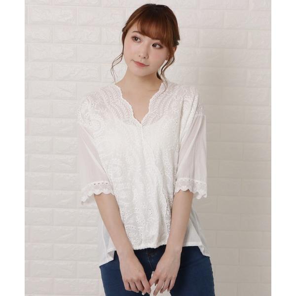 『タイムセール実施中』ZOZO問い合わせ番号:66183262ショップ:Lace Ladies，レースレディースブランド:Lace Ladies，レースレディース商品名:レース刺繍ブラウスカテゴリ:トップス>シャツ/ブラウスブランド品...