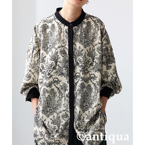 『タイムセール実施中』ZOZO問い合わせ番号:66414730ショップ:antiqua，アンティカブランド:antiqua，アンティカ商品名:トワルドジュイ柄シャツカテゴリ:トップス>シャツ/ブラウスブランド品番:PO-00144素材...