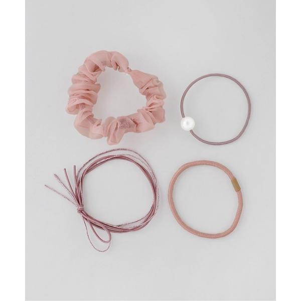 ZOZO問い合わせ番号:66682272ショップ:ANEMONE，アネモネブランド:ANEMONE，アネモネ商品名:シュシュ×デザインヘアゴム[4本セット]カテゴリ:ヘアアクセサリー>ヘアゴムブランド品番:M2540080H素材:アク...