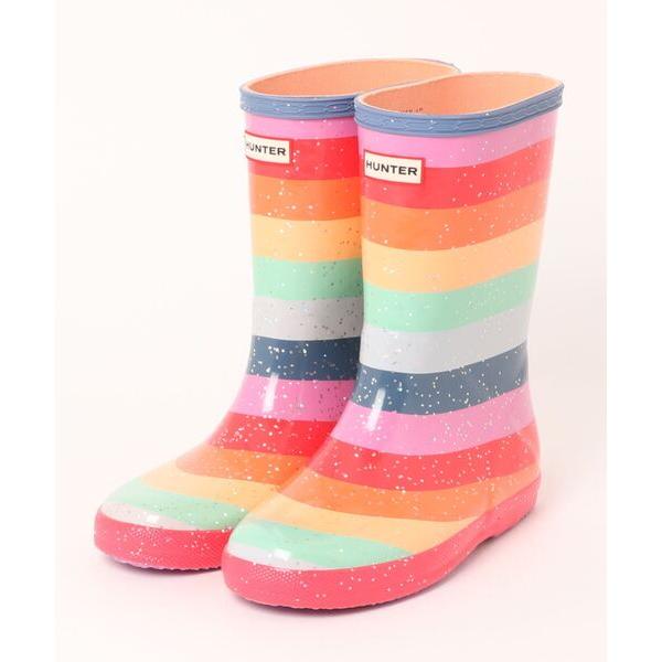 ZOZO問い合わせ番号:66682859ショップ:HUNTER，ハンターブランド:HUNTER，ハンター商品名:KIDS FIRST CLASSIC RAINBOW GLITTER BOOTSカテゴリ:シューズ>レインシューズブランド...