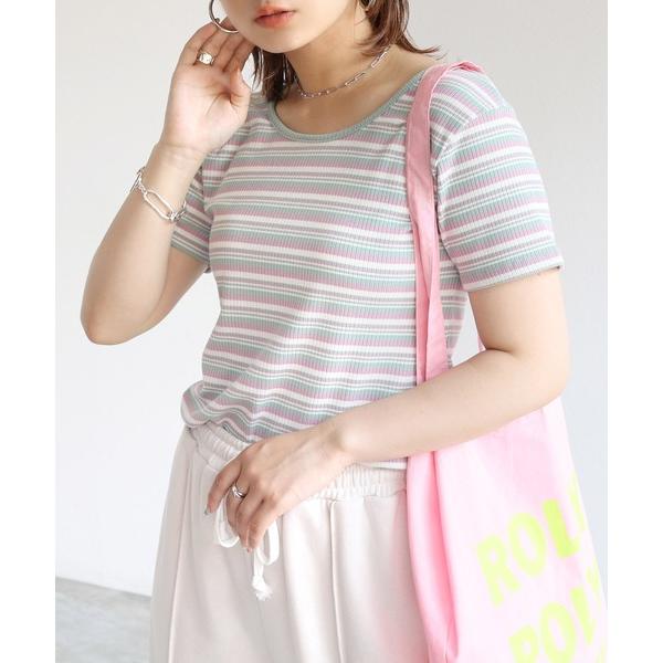 『タイムセール実施中』ZOZO問い合わせ番号:66683466ショップ:andme，アンドミーブランド:andme，アンドミー商品名:テレコリブ半袖前後2wayTシャツカテゴリ:トップス>Tシャツ/カットソーブランド品番:600195...