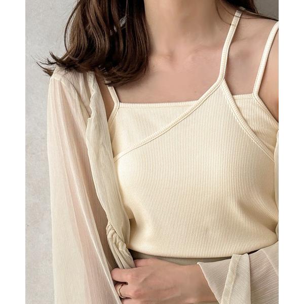 ZOZO問い合わせ番号:66714753ショップ:apres jour，アプレジュールブランド:apres jour clair，アプレジュールクレア商品名:【apres jour clair】【待望のSサイズ登場！】カップ付リブレイヤード...