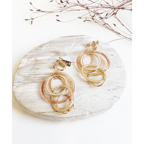 ZOZO問い合わせ番号:66783922ショップ:COMMON WARE，コモンウェアブランド:The Rule，ザルール商品名:The Rule ザルール：Delft earring：パズルリング イヤリングカテゴリ:アクセサリー>...