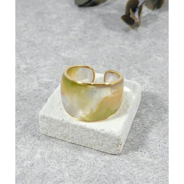 ZOZO問い合わせ番号:66783942ショップ:COMMON WARE，コモンウェアブランド:The Rule，ザルール商品名:The Rule ザルール：UNCHANGED staple ring：マーブル柄オープンワイドリングカテゴリ...