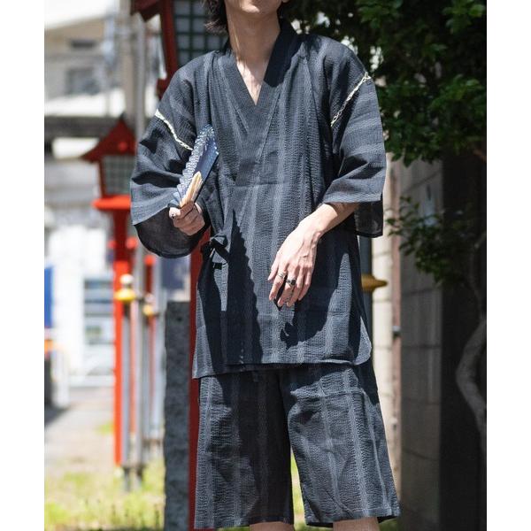 『タイムセール実施中』ZOZO問い合わせ番号:67022434ショップ:JOHN'S CLOSET，ジョンズクローゼットブランド:JOHN'S CLOSET，ジョンズクローゼット商品名:【31】しじら織り甚平 2点セットカテゴリ:水着/着物...