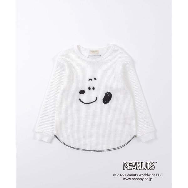 『セール実施中』ZOZO問い合わせ番号:67120086ショップ:KP，ケーピーブランド:PEANUTS，ピーナッツ，trois lapins kp，トロワラパンケーピー商品名:PEANUTS/スヌーピーコラボ ワッフル長袖Tシャツ(100...