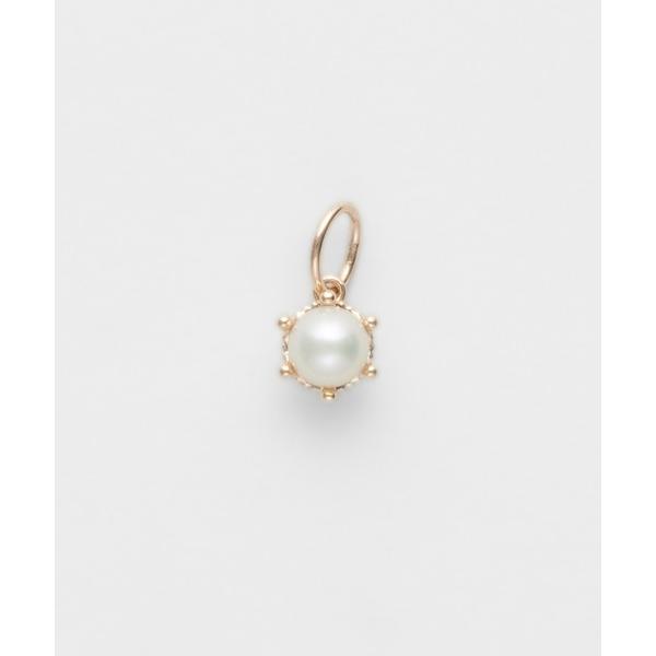 ZOZO問い合わせ番号:67121186ショップ:agete，アガットブランド:agete，アガット商品名:K10パールチャームカテゴリ:アクセサリー>チャームブランド品番:10223117230素材:K10、淡水パールカラー:ホワイ...