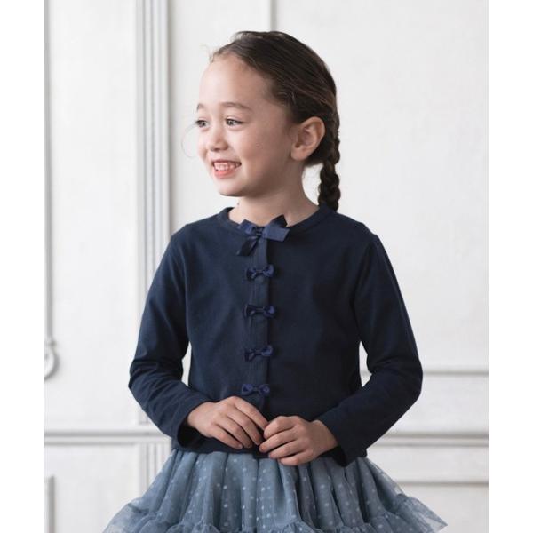 ZOZO問い合わせ番号:67327047ショップ:panpantutu，パンパンチュチュブランド:panpantutu，パンパンチュチュ商品名:UVcut フレンチリボンカーディガン(Junior)カテゴリ:トップス>カーディガン/ボ...