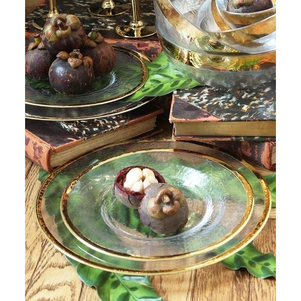 ZOZO問い合わせ番号:67358973ショップ:DULTON，ダルトンブランド:DULTON，ダルトン商品名:GLASS TABLEWARE OBO GOLD PLATE 220/グラステーブルウェア オーボ ゴールド プレート 220カ...