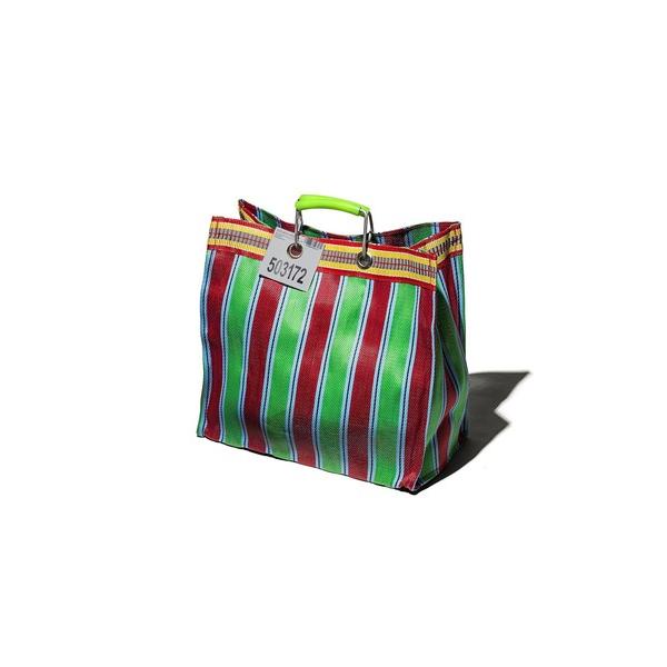 ZOZO問い合わせ番号:67359921ショップ:PUEBCO，プエブコブランド:PUEBCO，プエブコ商品名:RECYCLED PLASTIC STRIPE BAG　Squareカテゴリ:バッグ>トートバッグブランド品番:50327...