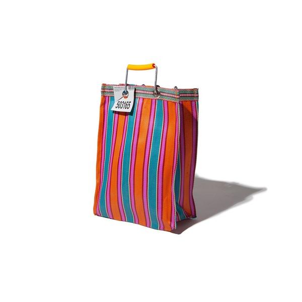 ZOZO問い合わせ番号:67359922ショップ:PUEBCO，プエブコブランド:PUEBCO，プエブコ商品名:RECYCLED PLASTIC STRIPE BAG　Rectangle/D15カテゴリ:バッグ>トートバッグブランド品...