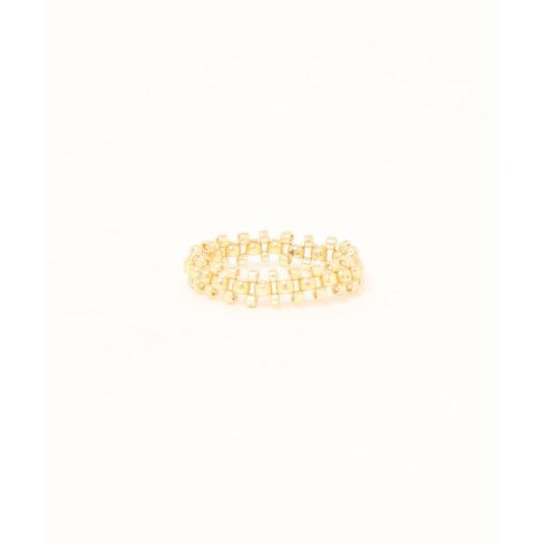 ZOZO問い合わせ番号:67395320ショップ:TONE，トーンブランド:tone，トーン商品名:Cherie+Chambre/Edging Gold Beads Ringカテゴリ:アクセサリー>リングブランド品番:22015R素材...