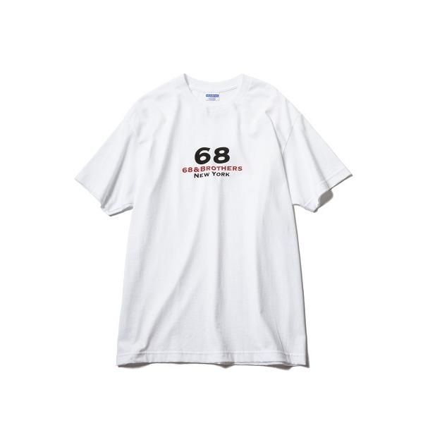 ZOZO問い合わせ番号:67877543ショップ:68&amp;BROTHERS，シックスティエイトアンドブラザーズブランド:68&amp;BROTHERS，シックスティエイトアンドブラザーズ商品名:Print Tee ”1st LOGOカ...