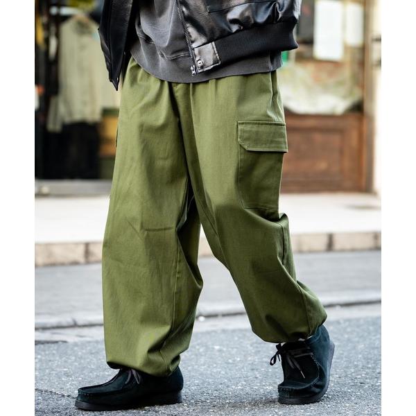 『タイムセール実施中』ZOZO問い合わせ番号:67908727ショップ:Rocky Monroe，ロッキーモンローブランド:Rocky Monroe，ロッキーモンロー商品名:コットンツイルストレッチミリタリーワイドカーゴパンツカテゴリ:パン...
