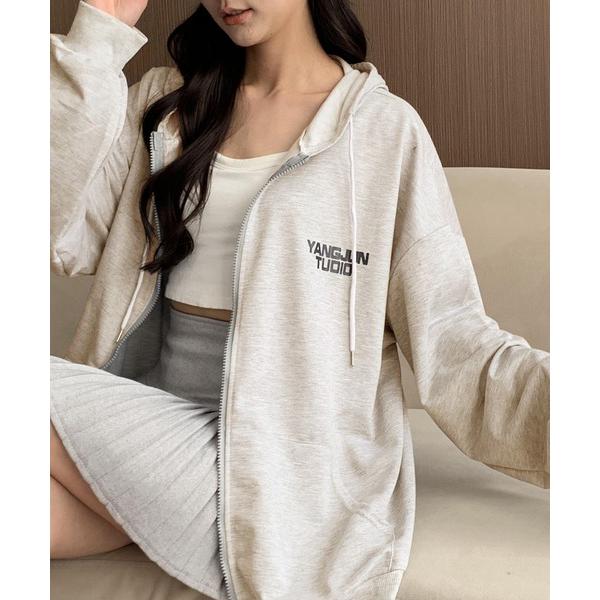 『セール実施中』ZOZO問い合わせ番号:67926459ショップ:ARCADE，アーケードブランド:ARCADE，アーケード商品名:春服 韓国風 オーバーサイズ 薄手ライトスウェット ジップアップ パーカー -ARCADE Limited ...