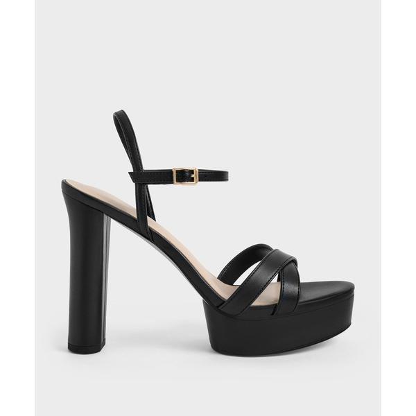 ZOZO問い合わせ番号:67944016ショップ:CHARLES &amp; KEITH，チャールズ＆キースブランド:CHARLES &amp; KEITH，チャールズ &amp; キース商品名:クロスオーバー プラットフォームサンダルカテ...