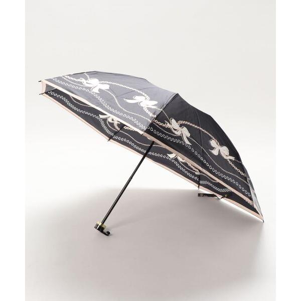 ZOZO問い合わせ番号:67947194ショップ:MOONBAT，ムーンバットブランド:LANVIN en Bleu，ランバンオンブルー，MOONBAT，ムーンバット商品名:折りたたみ傘　”サテンリボン”カテゴリ:ファッション雑貨>折...