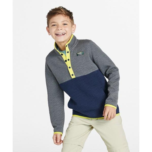 『セール実施中』ZOZO問い合わせ番号:67948470ショップ:L.L.Bean，エル・エル・ビーンブランド:L.L.Bean，エルエルビーン商品名:キッズ・キルト・クォータースナップ・プルオーバー ビッグキッズカテゴリ:トップス>...