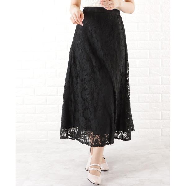 『タイムセール実施中』ZOZO問い合わせ番号:67948608ショップ:Lace Ladies，レースレディースブランド:Lace Ladies，レースレディース商品名:花柄レースフレアロングスカートカテゴリ:スカート>スカートブラン...