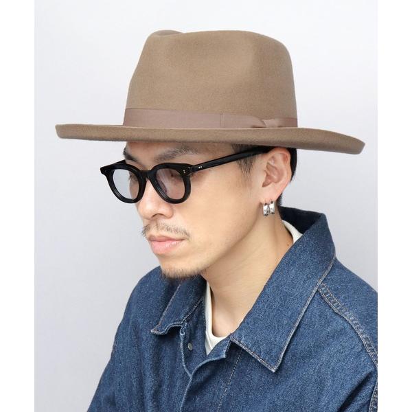 ZOZO問い合わせ番号:68017871ショップ:A.M.S.，エーエムエスブランド:ReqHatter，レックハッター商品名:ブリムアップ フラットロングブリム フェルト 中折れハット（つば広）カテゴリ:帽子>ハットブランド品番:R...