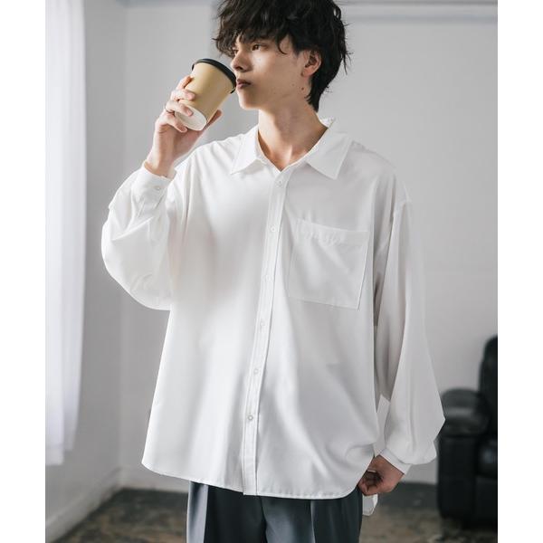 『タイムセール実施中』ZOZO問い合わせ番号:68087452ショップ:Rocky Monroe，ロッキーモンローブランド:Rocky Monroe，ロッキーモンロー商品名:新色追加 オーバーサイズ レギュラーカラーストレッチ長袖シャツカテ...