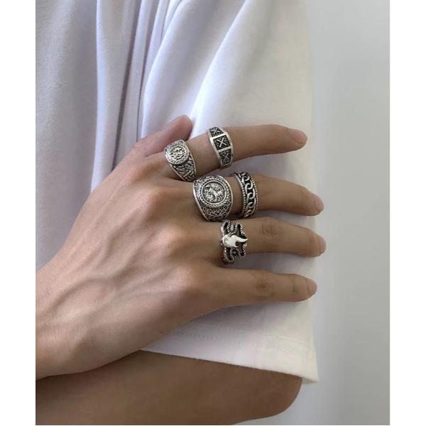 『タイムセール実施中』ZOZO問い合わせ番号:68156609ショップ:RiNc，リンクブランド:STYLE NUMBER，スタイルナンバー商品名:【 STYLE NUMBER 】 MENS セット リングカテゴリ:アクセサリー>リン...