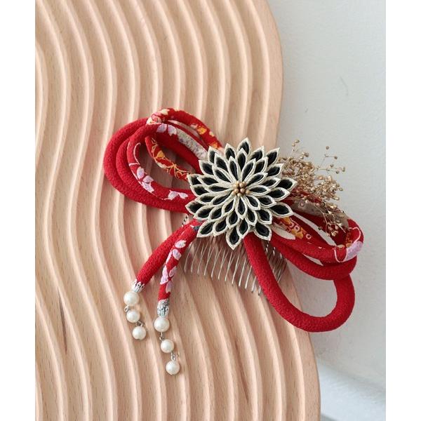 ZOZO問い合わせ番号:68224135ショップ:utatane，ウタタネブランド:utatane，ウタタネ商品名:髪飾り つまみ細工＆和柄ちりめんリボン 日本製カテゴリ:水着/着物・浴衣>和装小物ブランド品番:5432604401素...