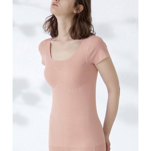 ※このアイテムは返品・交換対象外商品です。ZOZO問い合わせ番号:68224229ショップ:GUNZE，グンゼブランド:GUNZE，グンゼ商品名:KIREILABO/キレイラボ 縫い目がなくてチクチクしにくい パッド付2分袖インナー オーガ...