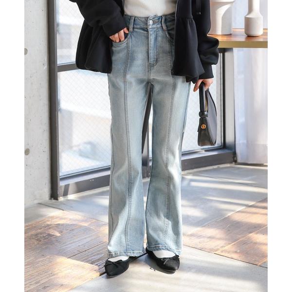 『タイムセール実施中』ZOZO問い合わせ番号:68224475ショップ:kobelettuce，コウベレタスブランド:Petitle，プチレ，KOBE LETTUCE，コウベレタス商品名:[ 低身長向けサイズ ] ハイウエストセンターシーム...