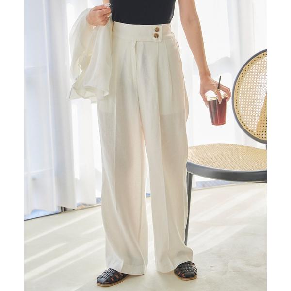 『タイムセール実施中』ZOZO問い合わせ番号:68298456ショップ:kobelettuce，コウベレタスブランド:Isn't She?，イズントシー商品名:front button wide pantsカテゴリ:パンツ>その他パン...