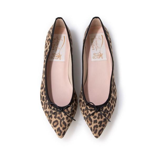 ZOZO問い合わせ番号:68398294ショップ:Launa lea，ラウナレアブランド:Launa lea ballet，ラウナレア バレエ，Launa lea，ラウナレア商品名:大人気レオパード柄　ポインテッドトゥバレエシューズ(B41...
