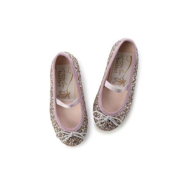 『タイムセール実施中』ZOZO問い合わせ番号:68398299ショップ:Launa lea，ラウナレアブランド:Launa lea ballet，ラウナレア バレエ，Launa lea，ラウナレア商品名:キッズ　ラウンドトゥグリッターバレエ...