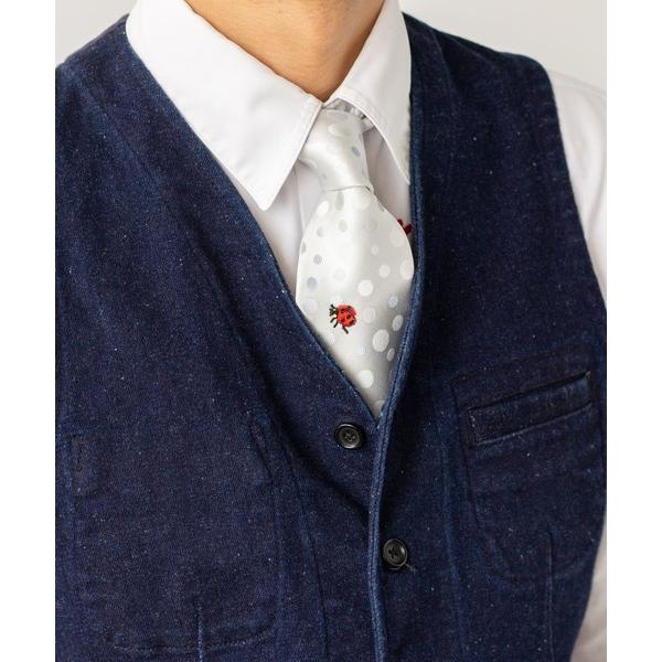 ZOZO問い合わせ番号:68436751ショップ:giraffe，ジラフブランド:giraffe，ジラフ商品名:【 ネクタイ専門店 giraffe 】 てんとう虫ドットタイ シルクネクタイ 日本製カテゴリ:フォーマルスーツ/小物>ネク...