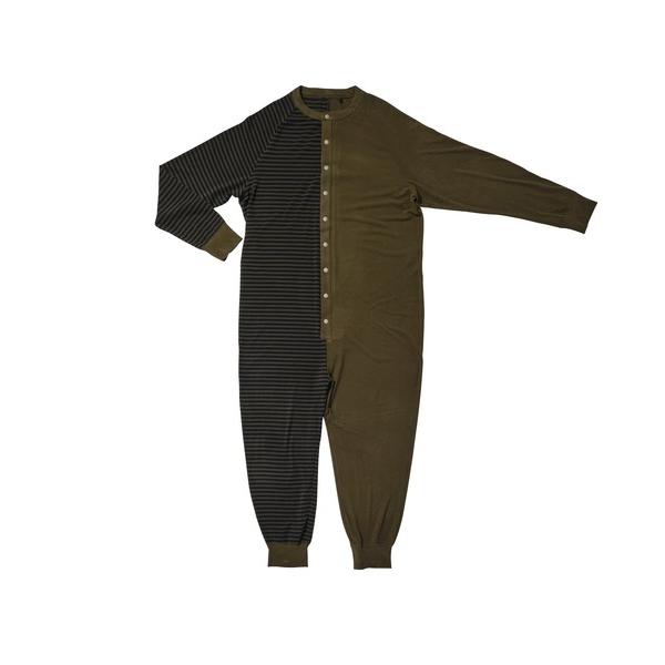 ZOZO問い合わせ番号:68537102ショップ:TOOT，トゥートブランド:TOOT，トゥート商品名:APPAREL/Half Stipe Union Suitカテゴリ:ルームウェア>ルームワンピースブランド品番:OA22L686素...