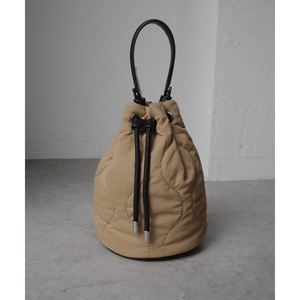 『タイムセール実施中』ZOZO問い合わせ番号:68541797ショップ:Dorry Doll，ドリードールブランド:CURI BISCUI，キュリ　ビスキュイ商品名:【CURIBISCUI】ミリタリー調 ナイロン混 キルティング 巾着バッグ...