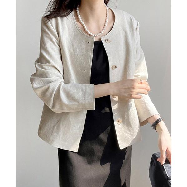 『タイムセール実施中』ZOZO問い合わせ番号:68644461ショップ:STYLEBLOCK，スタイルブロックブランド:STYLEBLOCK，スタイルブロック商品名:ノーカラージャケットカテゴリ:ジャケット/アウター>ノーカラージャケ...