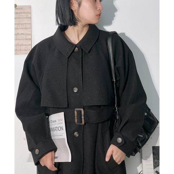 『タイムセール実施中』ZOZO問い合わせ番号:68715381ショップ:AS KNOW AS PLUS，アズノゥアズプラスブランド:AS KNOW AS plus，アズノゥアズプラス商品名:♪2WAYアレンジ衿シングル ステンカラーオーバー...