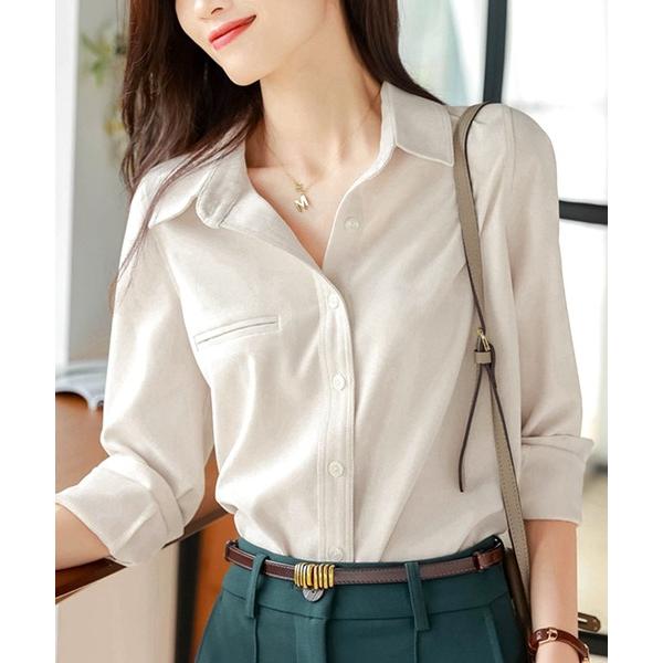 『タイムセール実施中』ZOZO問い合わせ番号:68781177ショップ:Amulet，アミュレットブランド:Amulet，アミュレット商品名:フェイクポケット長袖ブラウスカテゴリ:トップス>シャツ/ブラウスブランド品番:vl-5822...