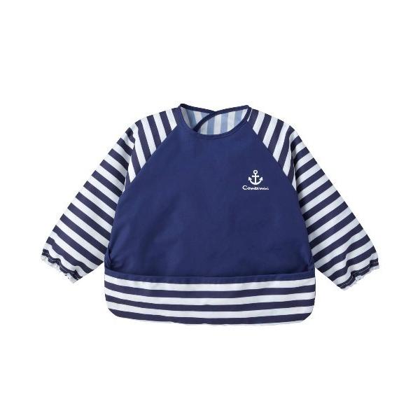 『タイムセール実施中』ZOZO問い合わせ番号:68782797ショップ:Combi mini，コンビミニブランド:combimini，コンビミニ商品名:長袖お食事エプロン（ボーダー）カテゴリ:ママ＆ベビー>マグ/哺乳瓶/お食事グッズブ...