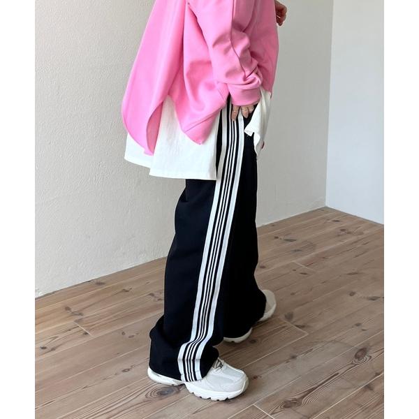 ZOZO問い合わせ番号:68853737ショップ:properson，プロパーソンブランド:wee9s，ウィークス商品名:side line track pants / サイドライントラックパンツカテゴリ:パンツ>スウェットパンツブラ...