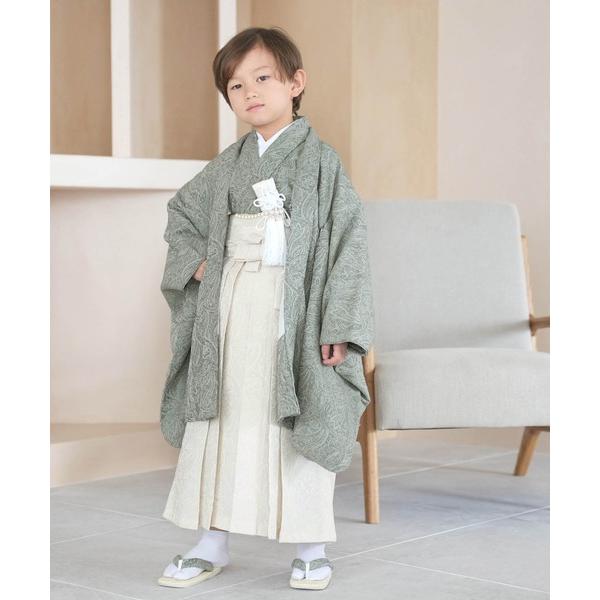 ZOZO問い合わせ番号:68997655ショップ:utatane，ウタタネブランド:utatane，ウタタネ商品名:七五三５歳用袴セット utatane ジャガードペイズリーカテゴリ:水着/着物・浴衣>着物ブランド品番:6720602...