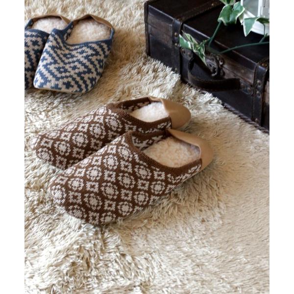 ZOZO問い合わせ番号:69065401ショップ:COMMON WARE，コモンウェアブランド:nofl，ノフル，COMMON WARE，コモンウェアー商品名:SOAS:ニットジャガードルームシューズカテゴリ:インテリア>ルームシュー...