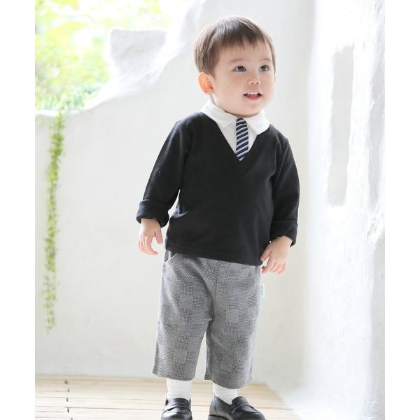 ZOZO問い合わせ番号:69106425ショップ:babybaby，ベイビーベイビーブランド:Aenak ，アエナック商品名:【Aenak / アエナック】フォーマルVネックスーツ（上下セパレートセット）カテゴリ:フォーマルスーツ/小物&g...