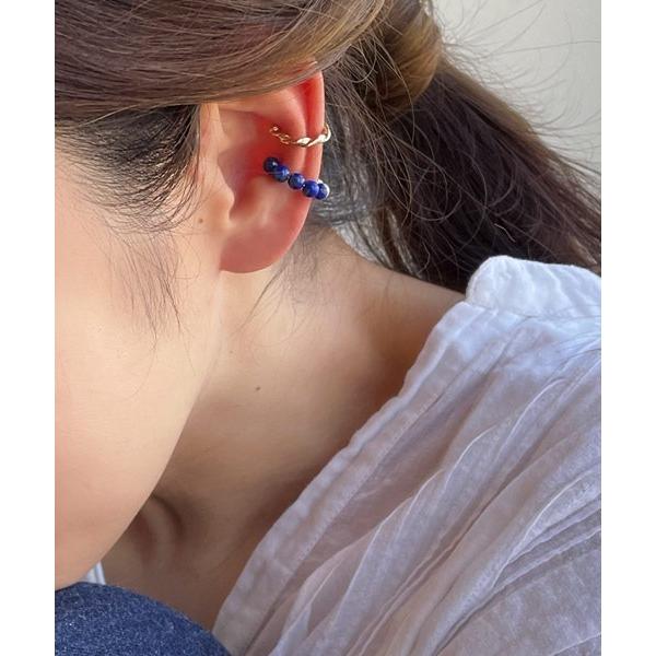 ZOZO問い合わせ番号:69171278ショップ:TONE，トーンブランド:tone，トーン商品名:【malle la brocante/マルラブロカント】天然石とヴィンテージゴールドビーズのバイカラーイヤーカフと小さなイヤーカフセット（片...