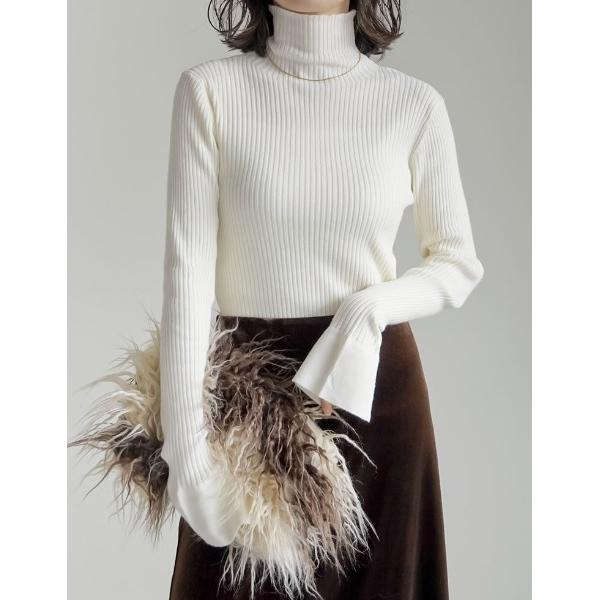 『タイムセール実施中』ZOZO問い合わせ番号:69337575ショップ:Re:EDIT，リエディブランド:Re:EDIT，リエディ商品名:[2025AW COLLECTION][販売枚数3.4万枚突破！][華奢見えが叶う]フレアスリーブハイ...