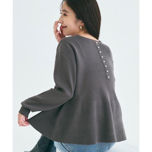 ZOZO問い合わせ番号:69338729ショップ:coca，コカブランド:coca（coca），コカ商品名:バックパールフレアニットカテゴリ:トップス>ニット/セーターブランド品番:66-220604001-04素材:ポリエステル49...