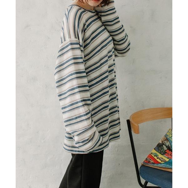 『タイムセール実施中』ZOZO問い合わせ番号:69511492ショップ:ENAF，エナフブランド:Flugge，フラッジー商品名:loose border knit/ルーズボーダーニットカテゴリ:トップス>ニット/セーターブランド品番...