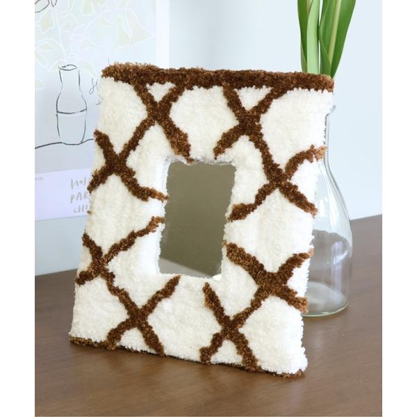 『セール実施中』ZOZO問い合わせ番号:69715074ショップ:Kana，カナブランド:emesuelee，エメスーリー商品名:タフティングミラーカテゴリ:インテリア>ミラーブランド品番:sw14222803htm素材:ポリエステル...