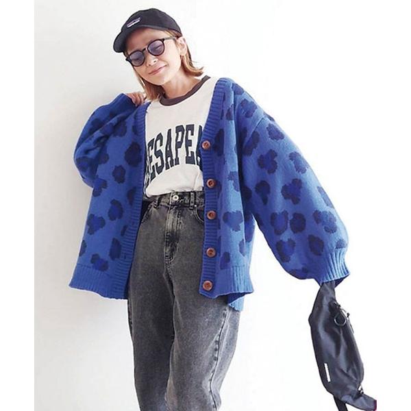 ZOZO問い合わせ番号:69747574ショップ:CORNERS，コーナーズブランド:CORNERS，コーナーズ商品名:CORNERS by yui　レオパード柄ボリューム袖カーディガンカテゴリ:トップス>カーディガン/ボレロブランド...