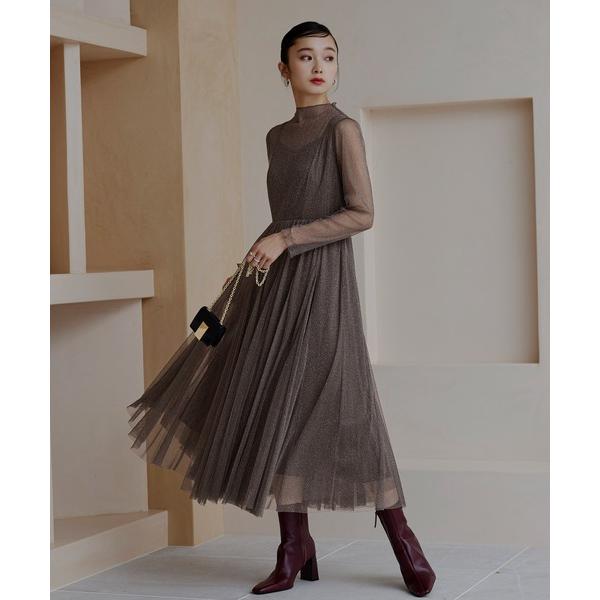 ZOZO問い合わせ番号:69751248ショップ:RUIRUE BOUTIQUE，ルイルエブティックブランド:RUIRUE BOUTIQUE，ルイルエブティック商品名:【オケージョンドレス/結婚式】ラメチュールメロウワンピース 披露宴 二次...